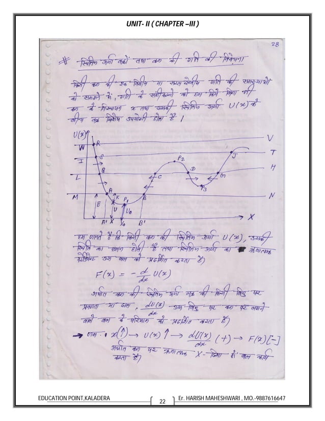 Bsc hindi physics notes low of conservation forces-unit - ii_(chapter ...