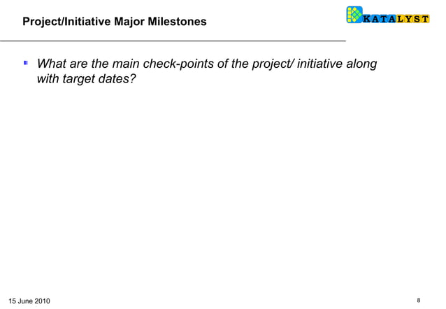 Bsc how to fill initiatives templates-14 june10 | PPT