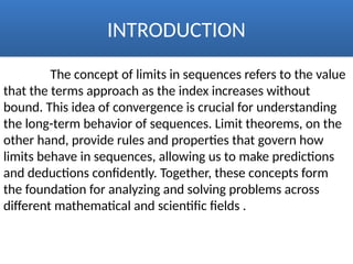Real analysis | limit of a sequence |ppt | PPTX