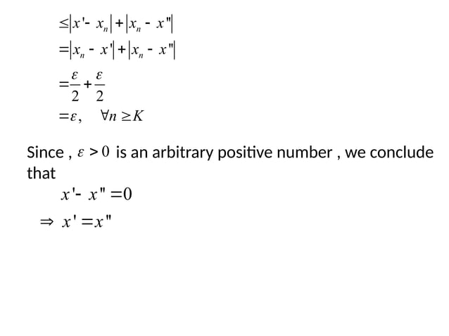 Real analysis | limit of a sequence |ppt | PPT
