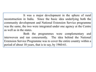 B Sc Agri II Agricultural Extansion Unit 2 Agricultural Development ...
