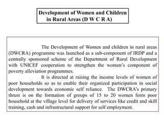 B Sc Agri II Agricultural Extansion Unit 4 Women Development Programmes ...