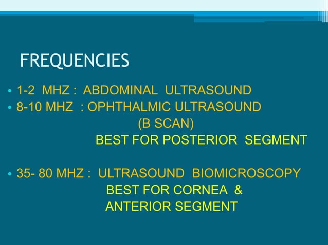 B scan | PPTX | Eye and Vision Conditions | Diseases and Conditions