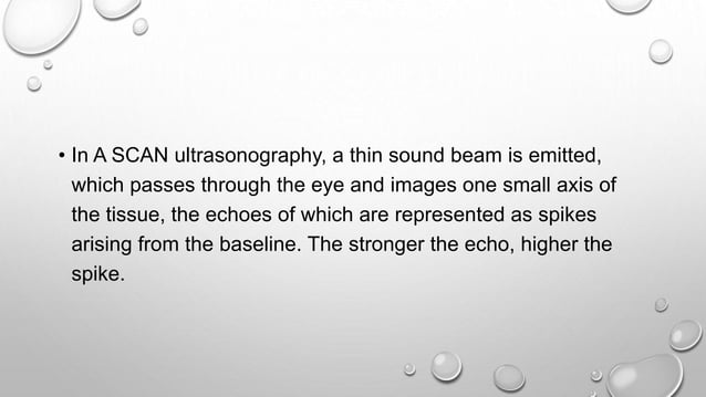 Ultrasound of eye - B scan | PPTX | Digital Audio | Computer Software and Applications
