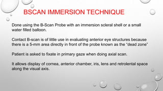 Ultrasound of eye - B scan | PPTX