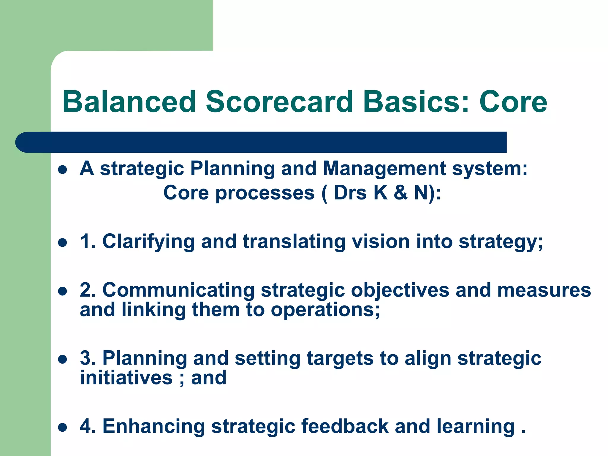 Balanced Scorecard: An Introduction | PPTX