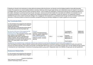 BSc Applied Computing | PDF | Undergraduate Education | College Education