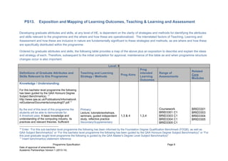 Bsc Applied Computing Pdf Undergraduate Education College Education