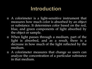 B sc biotech i bpi unit 3 p h meter and colorimeter | PPT