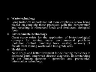 B sc biotech i fob unit 1 introduction to biotechnology | PPTX