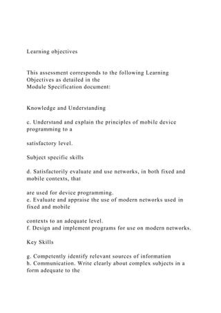 BSc Computing CSY2026 Modern Networks Date of Issue .docx