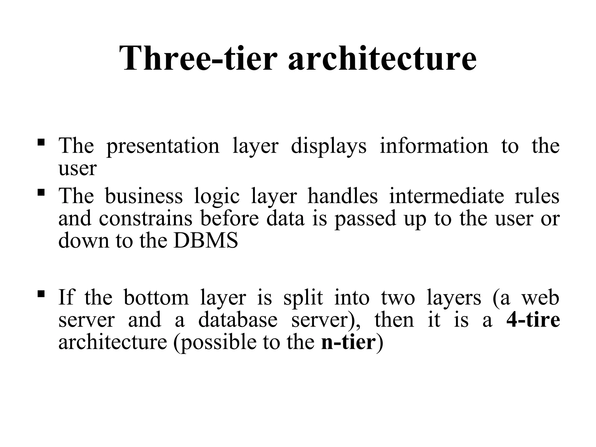 Bsc cs ii-dbms- u-ii-database system concepts and architecture | PPT
