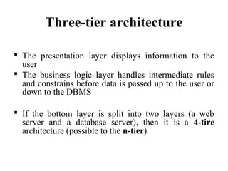Bsc cs ii-dbms- u-ii-database system concepts and architecture | PPT