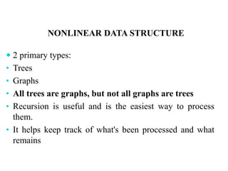 Bsc cs ii dfs u-3 tree and graph | PPTX