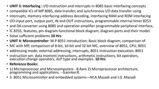 B sc e5.2 mp unit-1 hard ware | PPTX