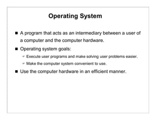 introduction to operating system | PDF | Computing | Technology & Computing