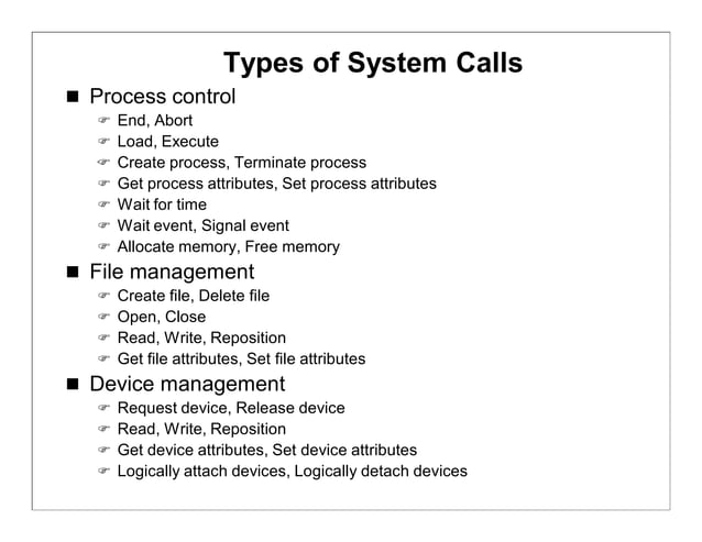 operating system structure