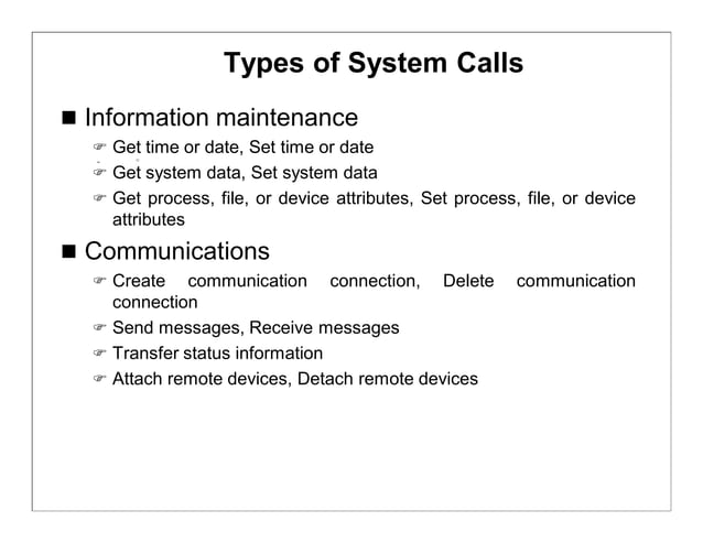 operating system structure