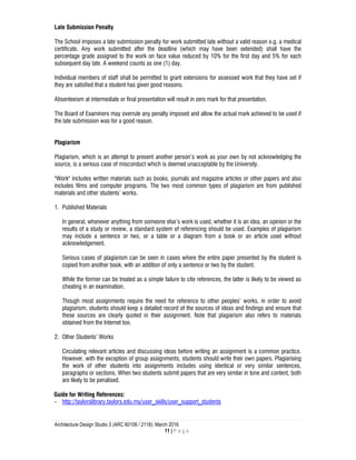 SEMESTER 3 : DESIGN STUDIO MODULE OUTLINE | PDF