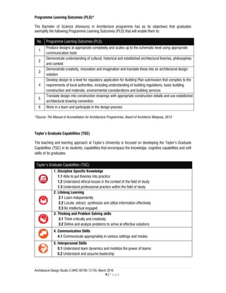 SEMESTER 3 : DESIGN STUDIO MODULE OUTLINE | PDF