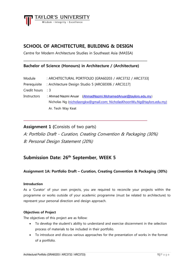 SEM 6 : PORTFOLIO PROJECT BRIEF | PDF | Desktop Publishing | Computer Software and Applications