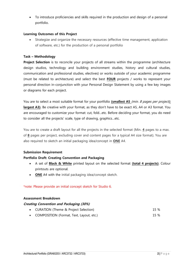 SEM 6 : PORTFOLIO PROJECT BRIEF | PDF | Desktop Publishing | Computer Software and Applications