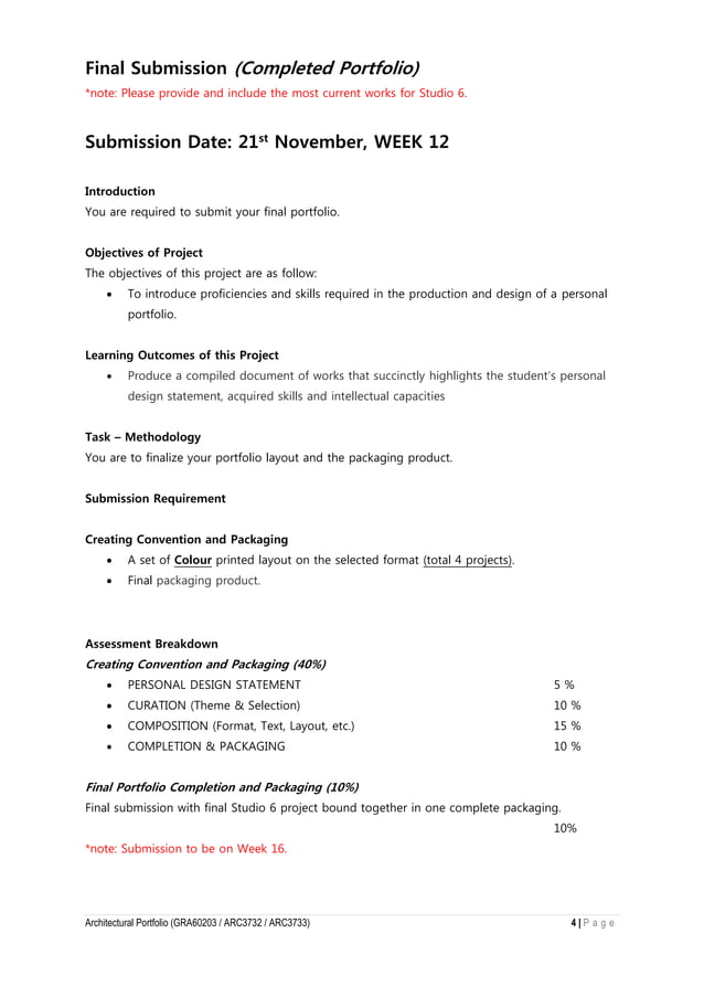 SEM 6 : PORTFOLIO PROJECT BRIEF | PDF | Desktop Publishing | Computer Software and Applications
