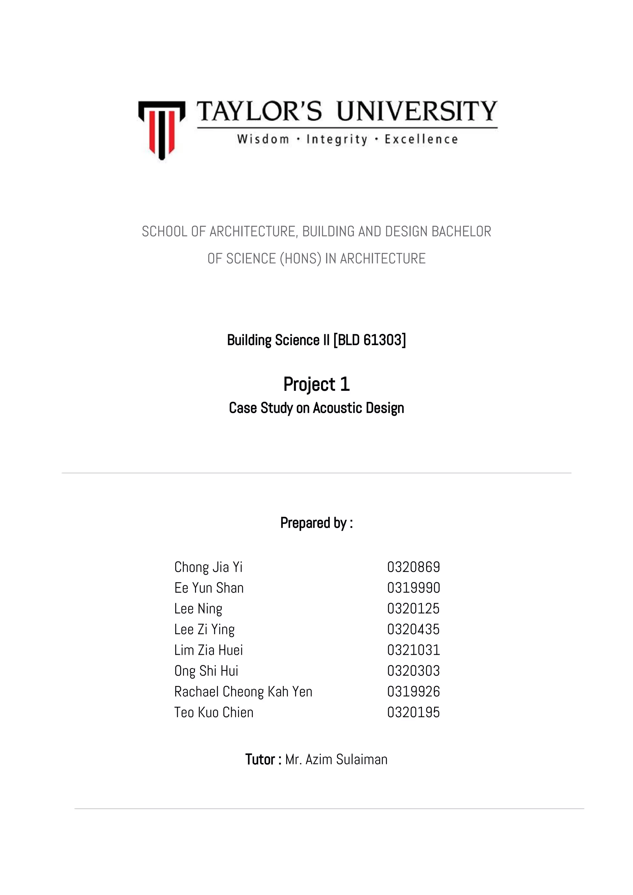 Acoustical analysis of DPAC | PDF