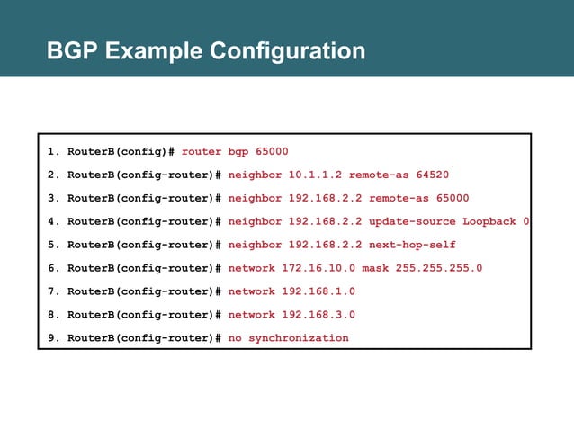 BSCI30S06 border gateway protocol BG ppt | PPT