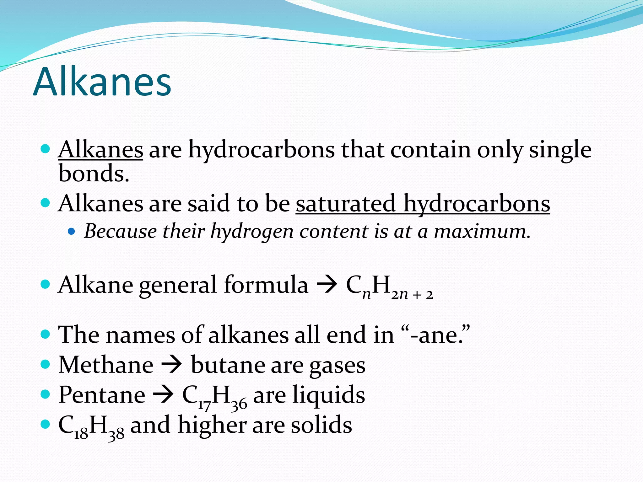 B sc i chemistry i u iii(a) alkane,alkene and alkynes a | PPTX