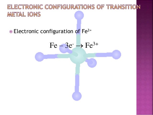 Electronic Configuration For Fe3+