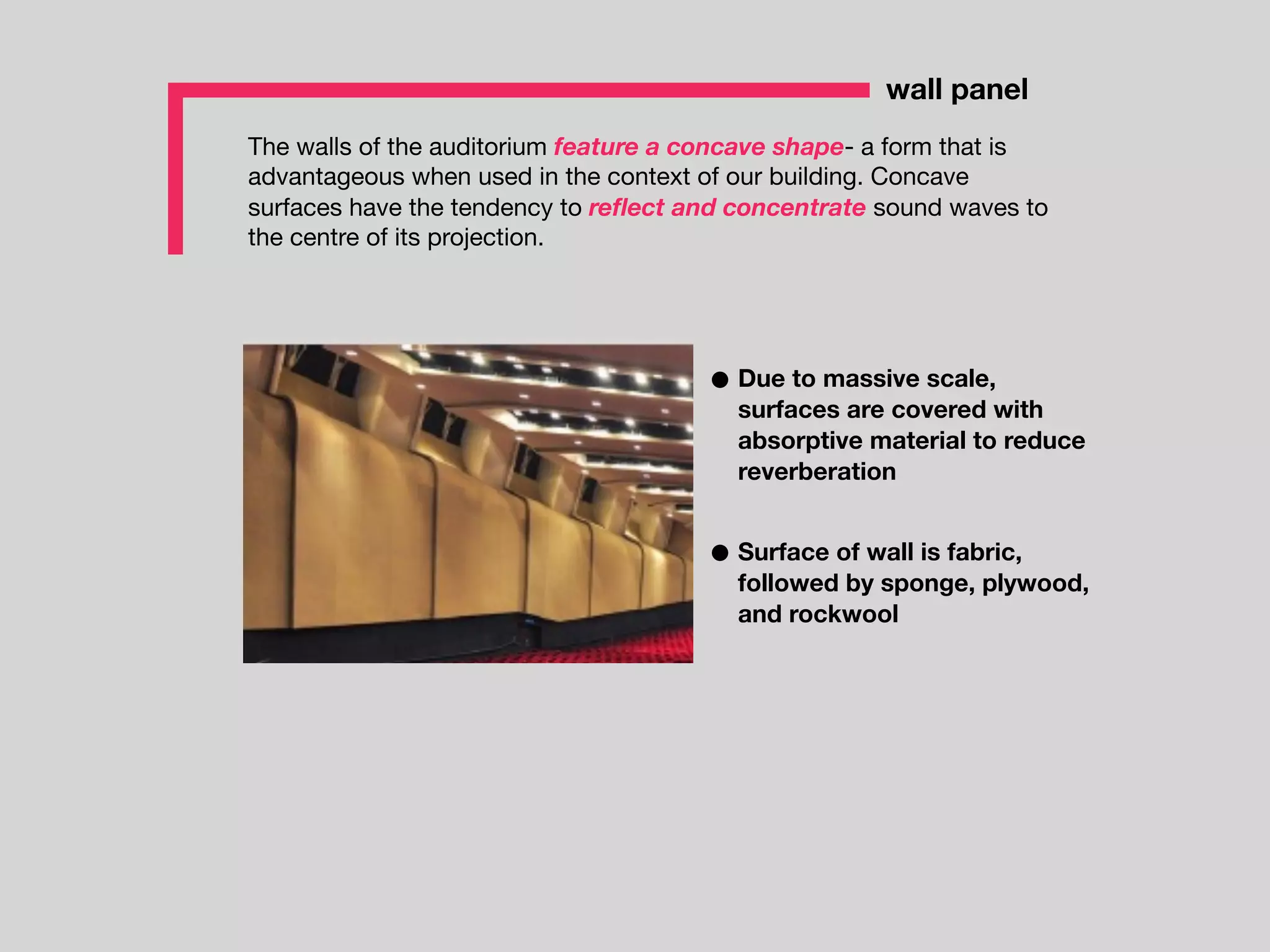 Auditorium: A Case Study on Acoustic Design Presentation | PDF