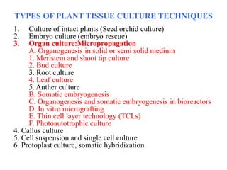BSc III.pdf Plant tissue culture study material | PDF