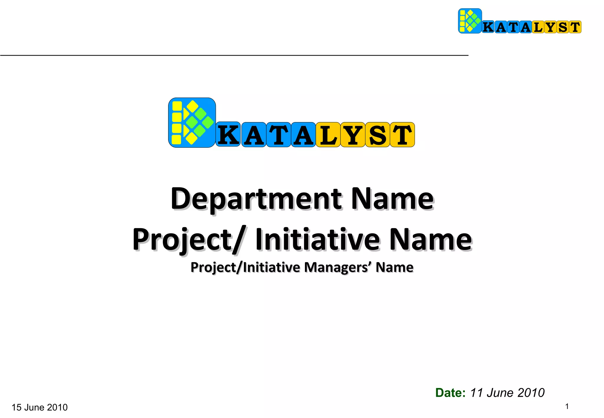Bsc initiatives templates ver2 6july10 | PPT