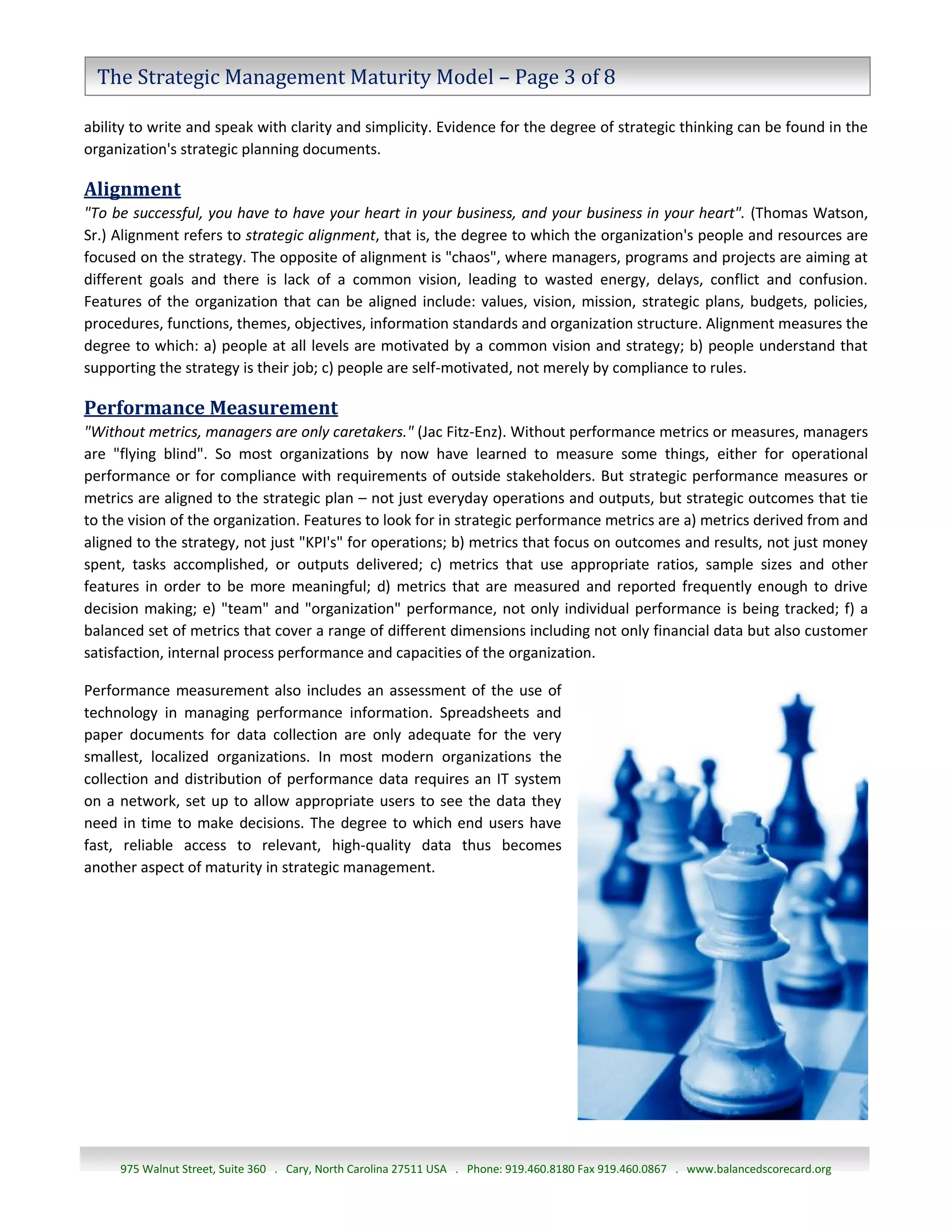 Bsci Strategic Management Maturity Model | PDF