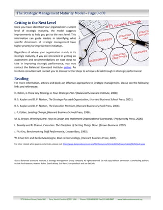 Bsci Strategic Management Maturity Model | PDF