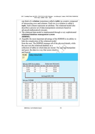 Bsc it syit sem 3 dbms unit 1 notes for download | PDF