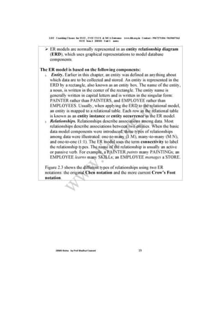 Bsc it syit sem 3 dbms unit 1 notes for download | PDF