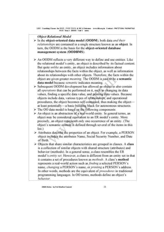 Bsc it syit sem 3 dbms unit 1 notes for download | PDF