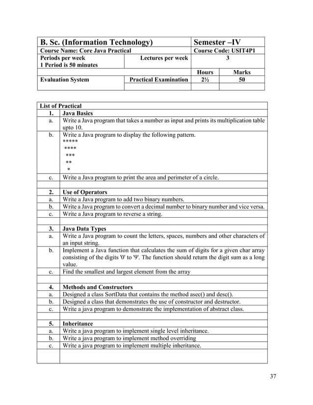 B Sc It Syit Sem 3 Sem 4 Syllabus As Per Mumbai University Pdf 