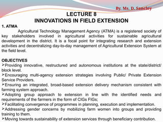 Innovation in the Field of Extension Education | PPT