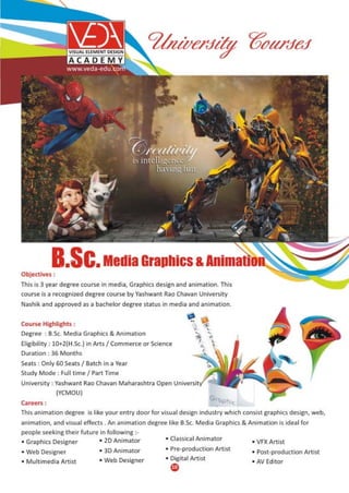 B sc media graphics & animation course | PDF