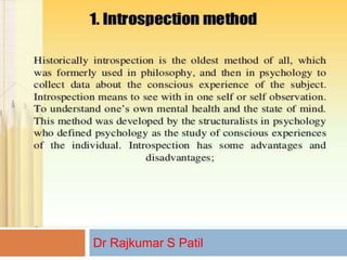 History, scope and methods of psychology | PPT