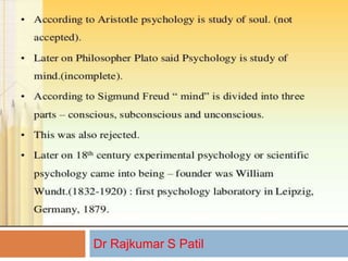 History, scope and methods of psychology | PPT
