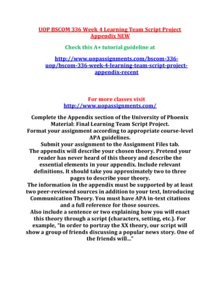 BSCOM 336 Entire Course NEW | PDF