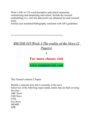 Bscom 410 Education Organization -- snaptutorial.com