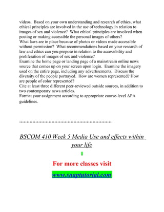 Bscom 410 Education Organization -- snaptutorial.com