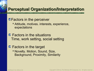 Perception and Decision Making in Organizations | PPT