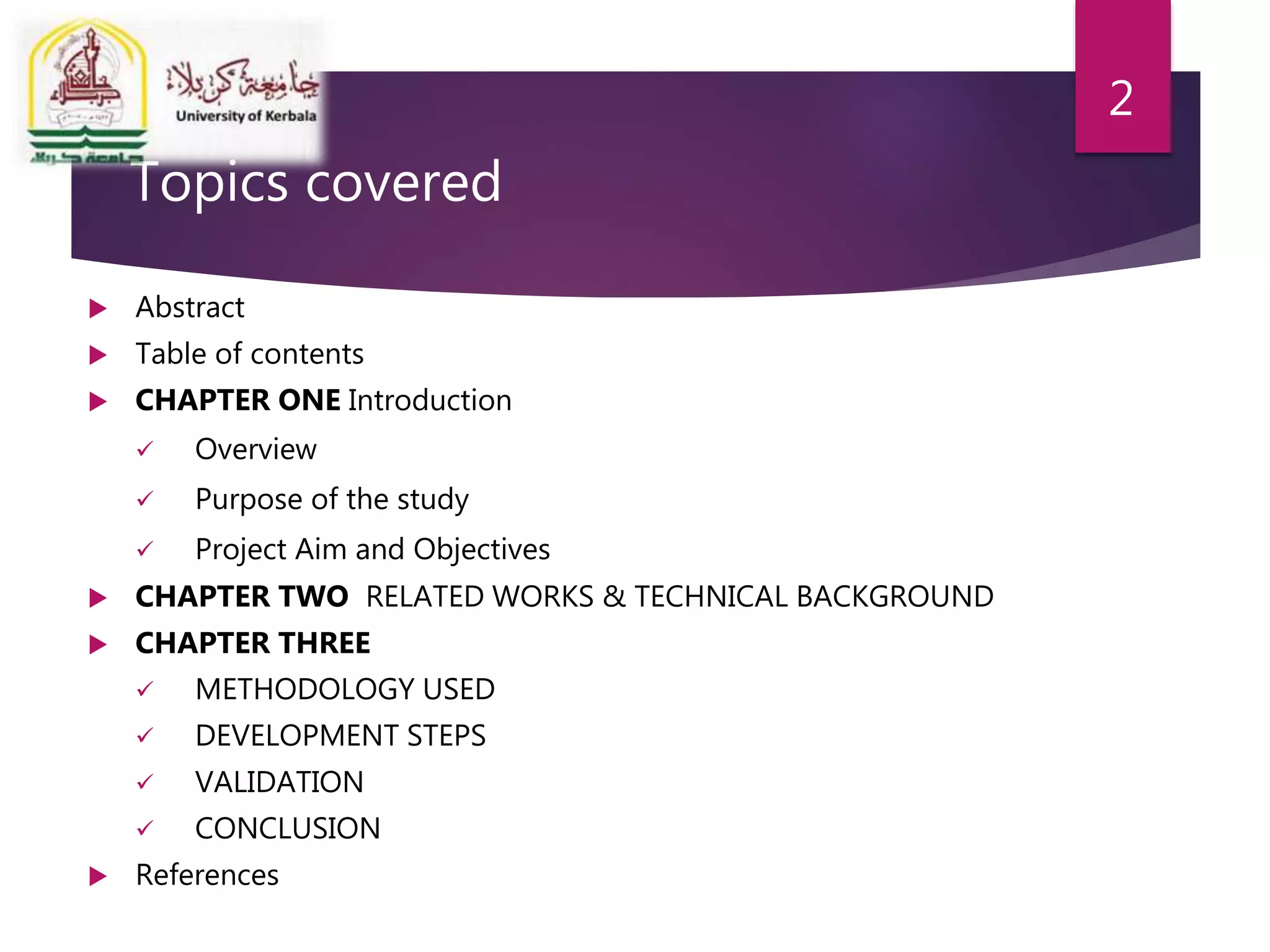 BSc Project Management | PPTX