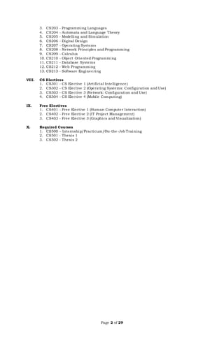 BSCS Course Description | PDF